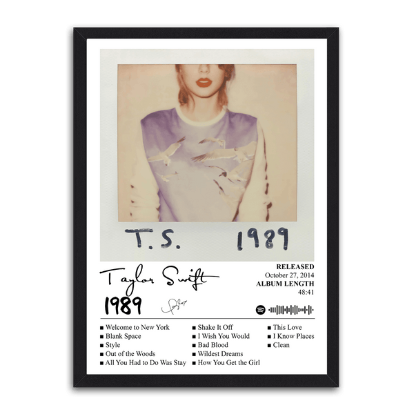 Taylor Swift's iconic " T S 1989" - HD Metal Print